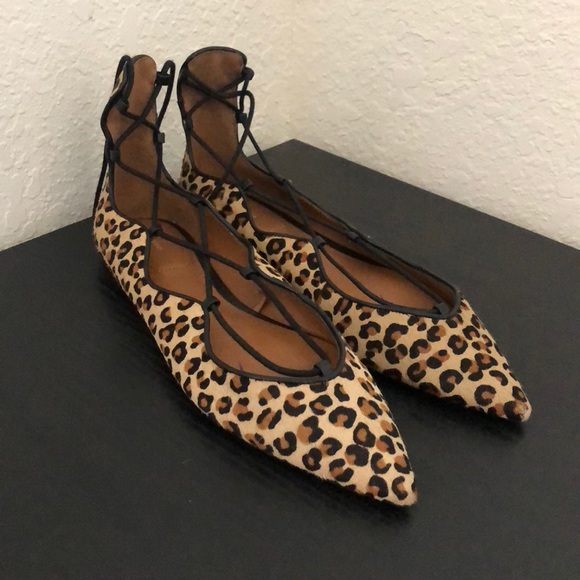 Zara | Shoes | Zara Leopard Flats | Poshmark